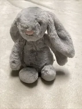 Jellycat | Toys | Jellycat Grey Bunny Plush With Pink Nose | Poshmark